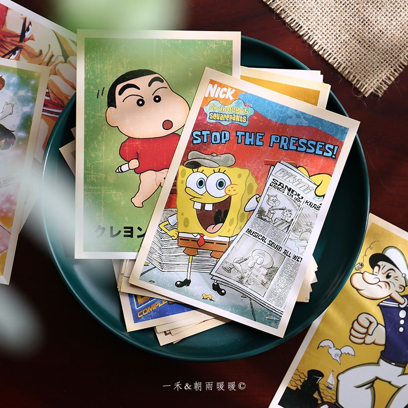 Postcard Chaoyu Crayon Shin-Chan Japanese Cute Cartoon Anime Character ...