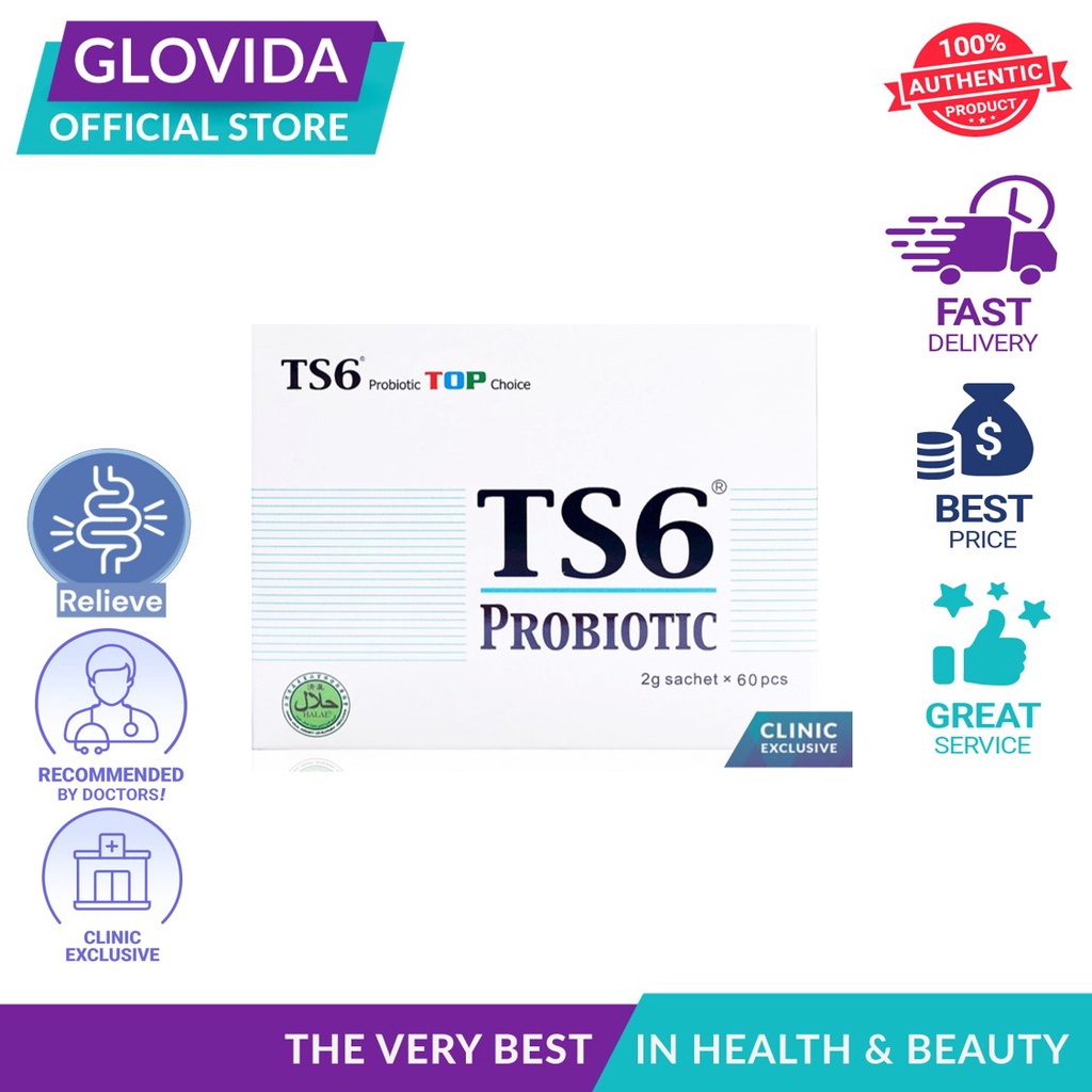 TS6 Probiotic Sachet 60s | Digestive & Gut Health, Immune Support | Exp ...