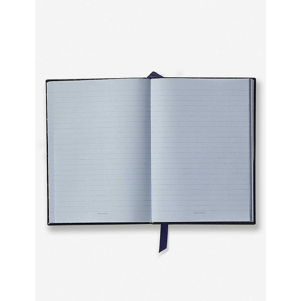 (PO) SMYTHSON Soho croc-embossed leather notebook 19cm x 14cm | Shopee ...