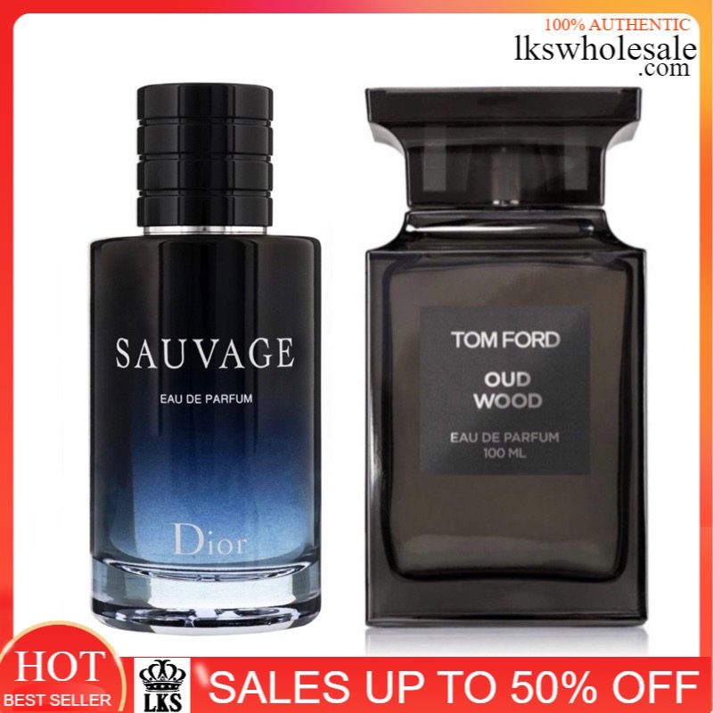 Combo Set Oud Wood & Sauvage EDP 100ML For Men Perfume Gift Set ...