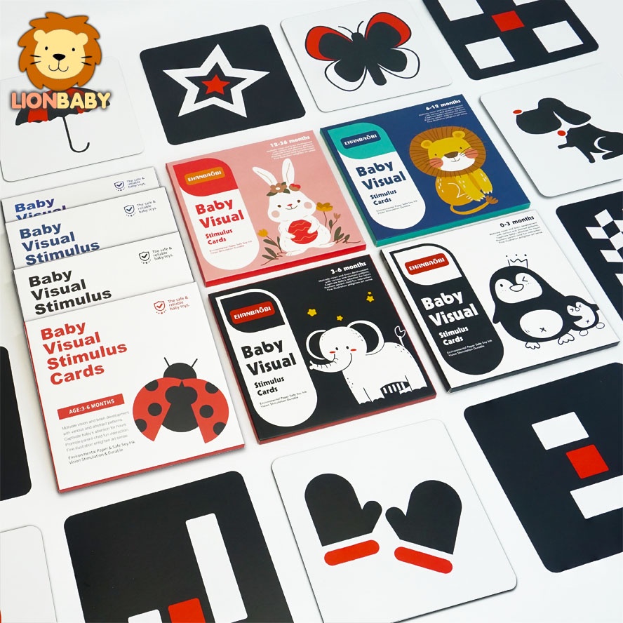 Baby flashcard High contrast visual stimulation cards Early learning ...