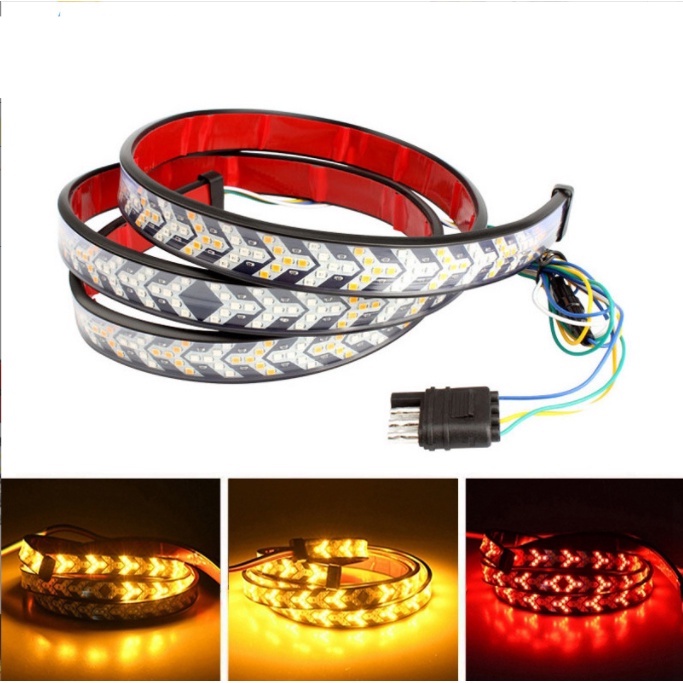 12V 24V Red Amber Car LED Tailgate Light LED Truck Tailgate Light Bar ...