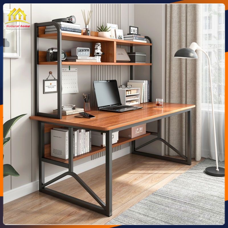 Computer Table 80/100/120cm Double Decker Home Study Table Bedroom ...
