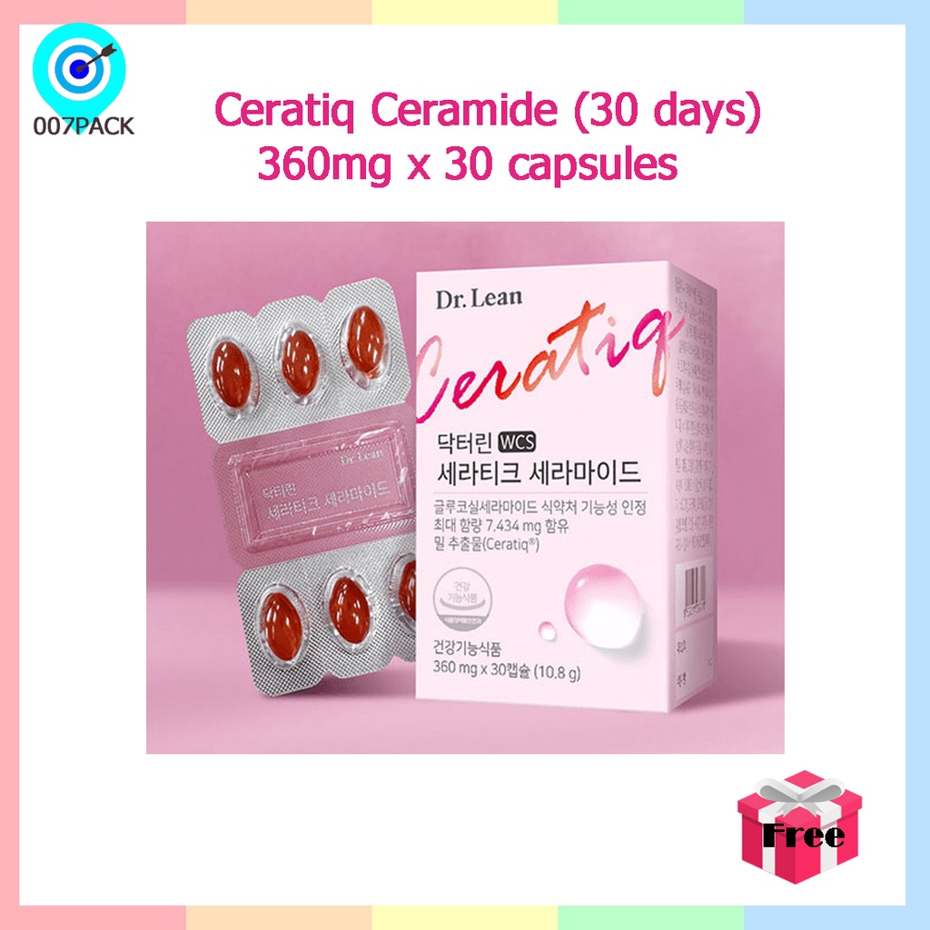 [Dr. Lean] Ceratiq Ceramide 360 mg x 30 capsules (30 days) | Shopee ...