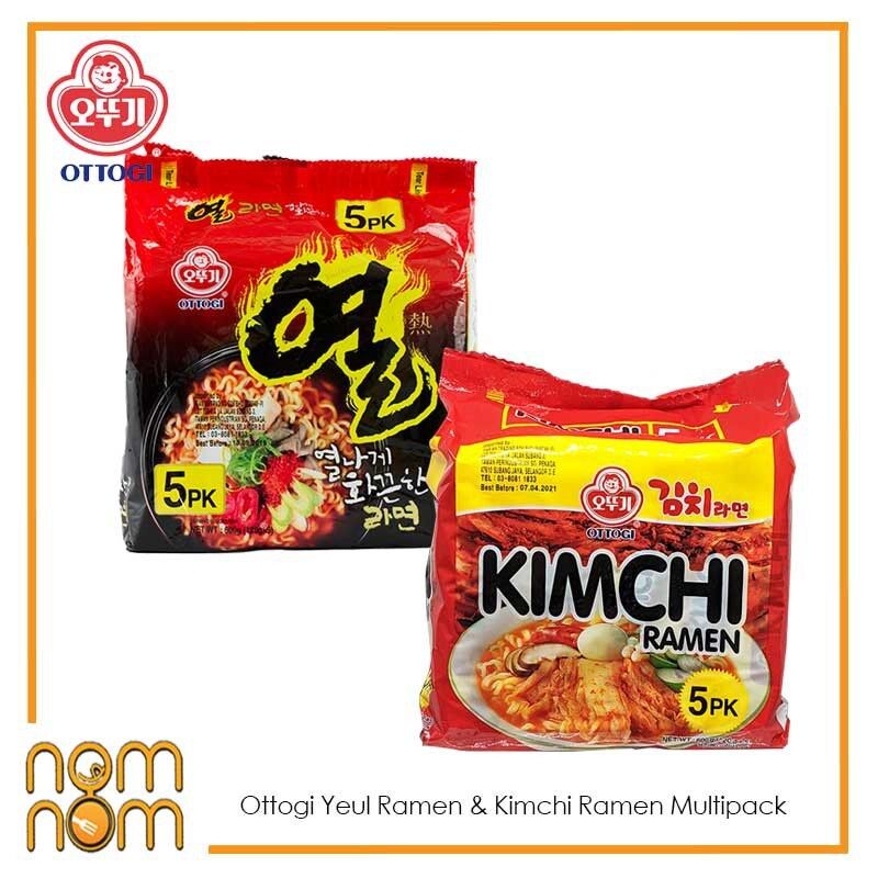 Ottogi Yeul Ramen & Kimchi Ramen Multipack - [Non- Halal] Instant ...