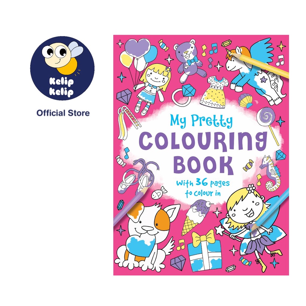 My Pretty Colouring Book with Giant Pages for Kids to Colour Cute ...