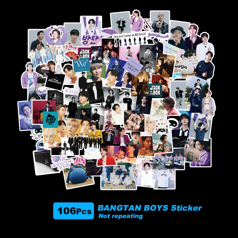 92-106pcs/set BT-S TWICE (G)I-DLE ATEEZ IVE LE SSERAFIM Photo Sticker ...