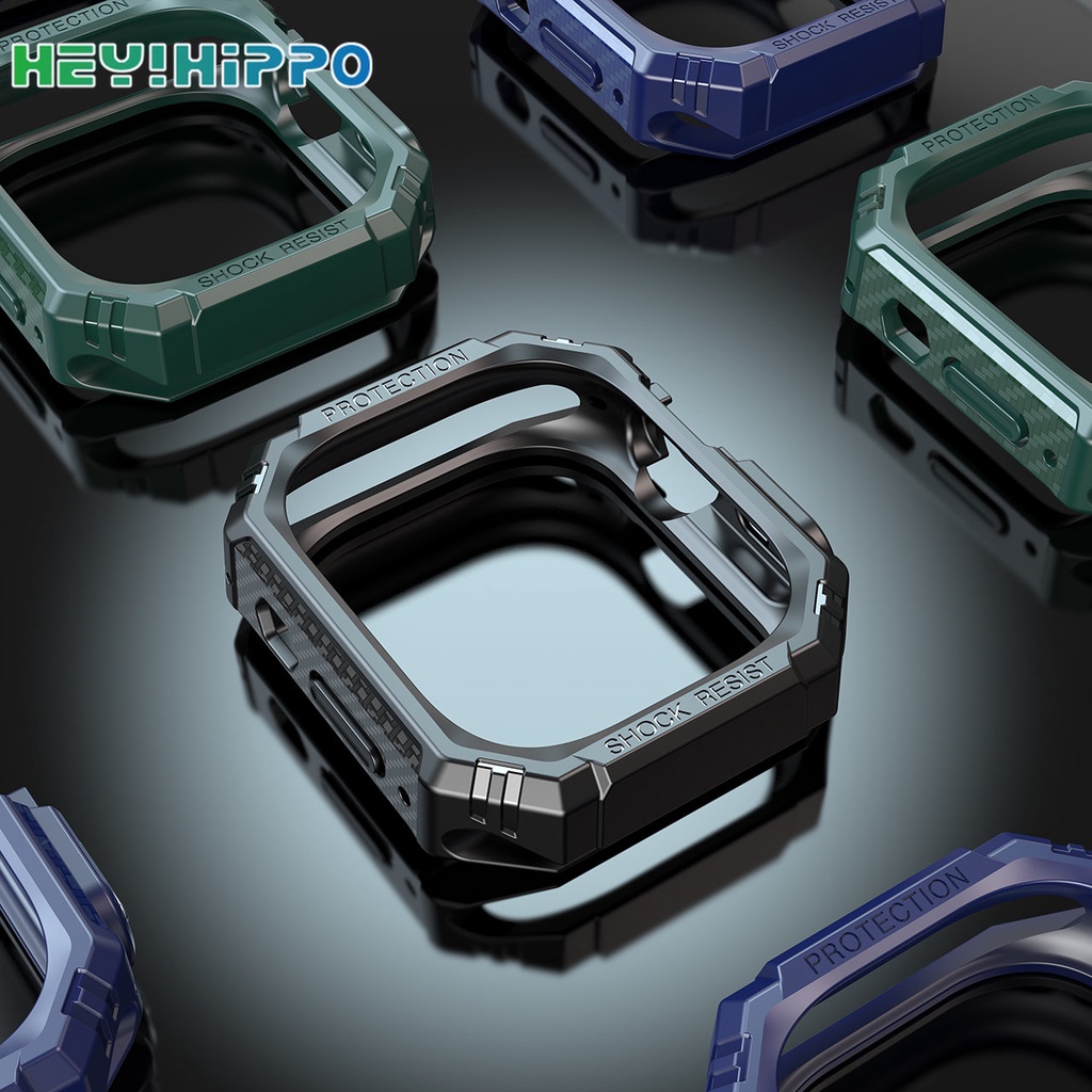 Carbon fiber pattern Cover for iwatch ultra 49mm Tpu Armor watch case ...