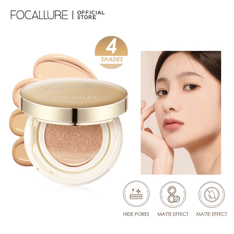 Focallure GoldenAge Poreless BB Cushion Medium To Full Coverage ...