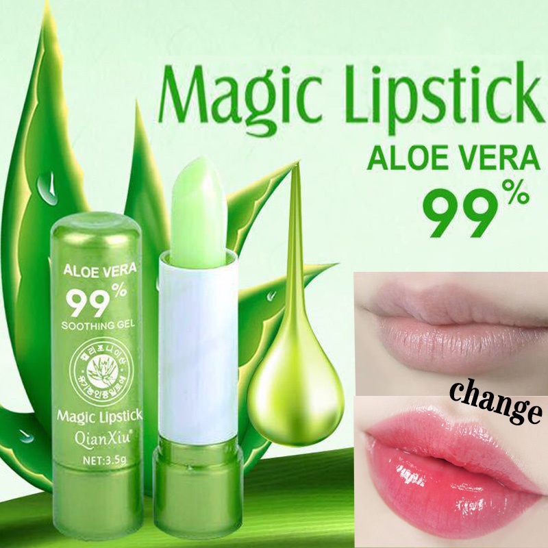99% Aloe Vera Temperature Color Change Lipstick Moistourizing Lip ...