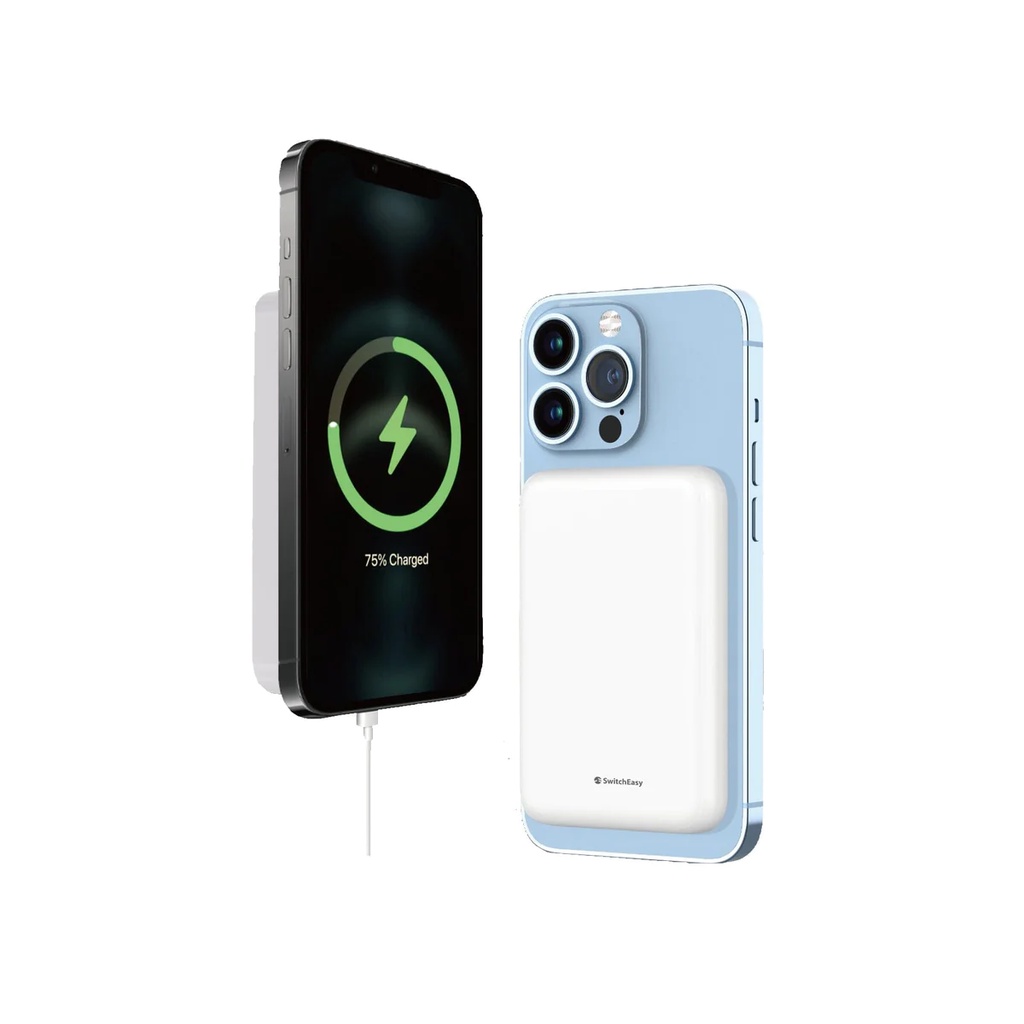 SwitchEasy Supreme Magnetic Wireless Power Bank 5000mah/10000mah, White ...