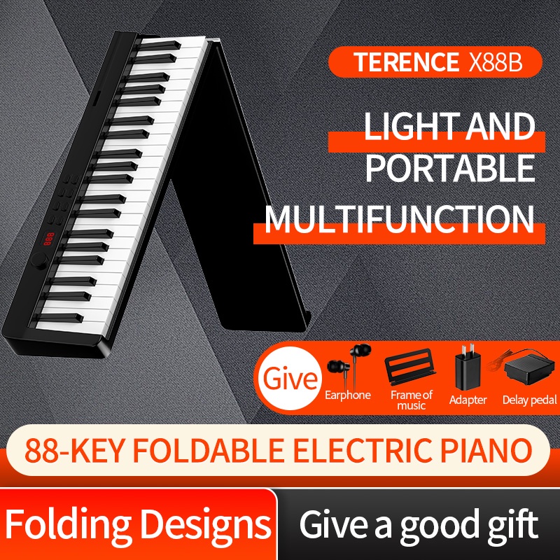 [TERENCE] TERENCE 88-Key Electronic Keyboard X88A Folding Piano Electric Enjoy One Year Warranty ...