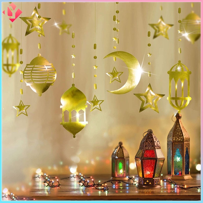 Raya Wall Decorations Gift Bag Iridescent Star Moon Garland Holographic ...