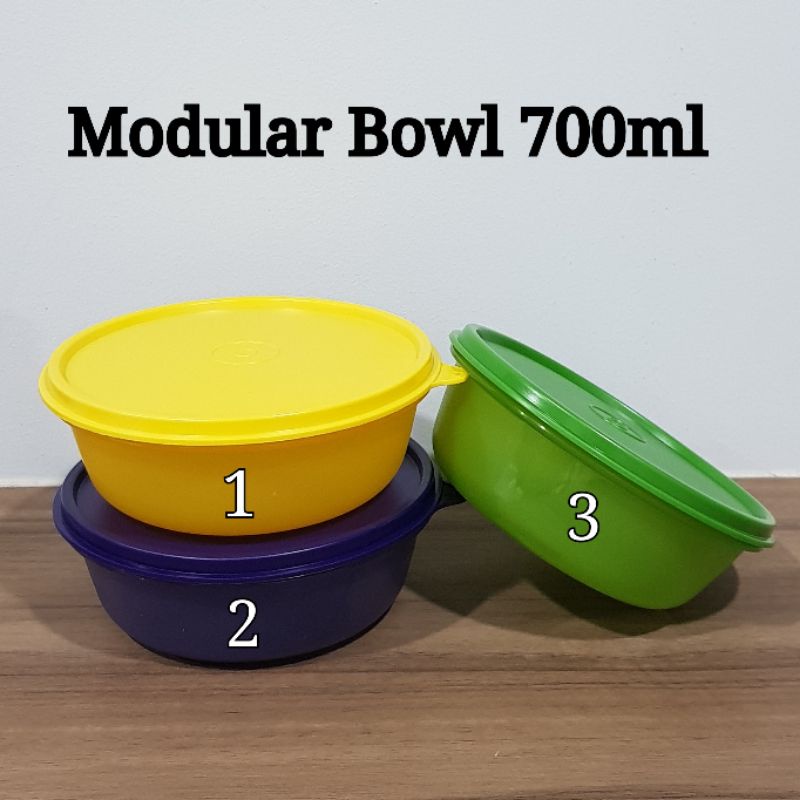 Tupperware Modular Bowl set 700ml (3) Retail Price S$28.00 | Shopee ...