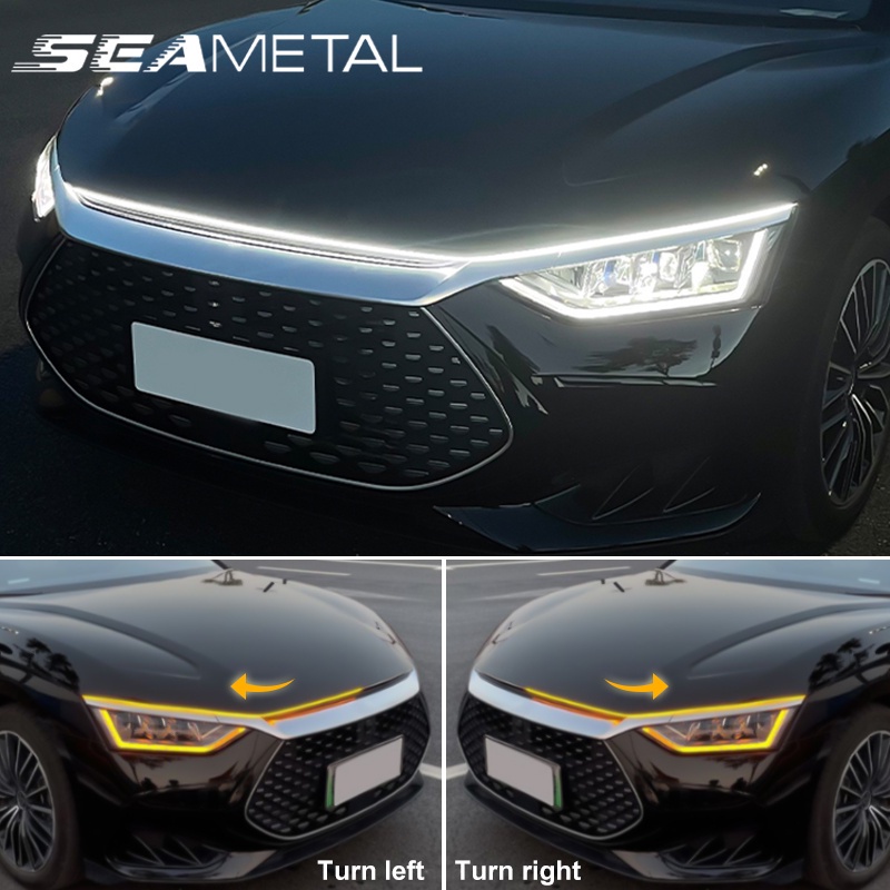 SEAMETAL LED Car Light Strip Dual-color Dynamic Turn Signal Daytime ...