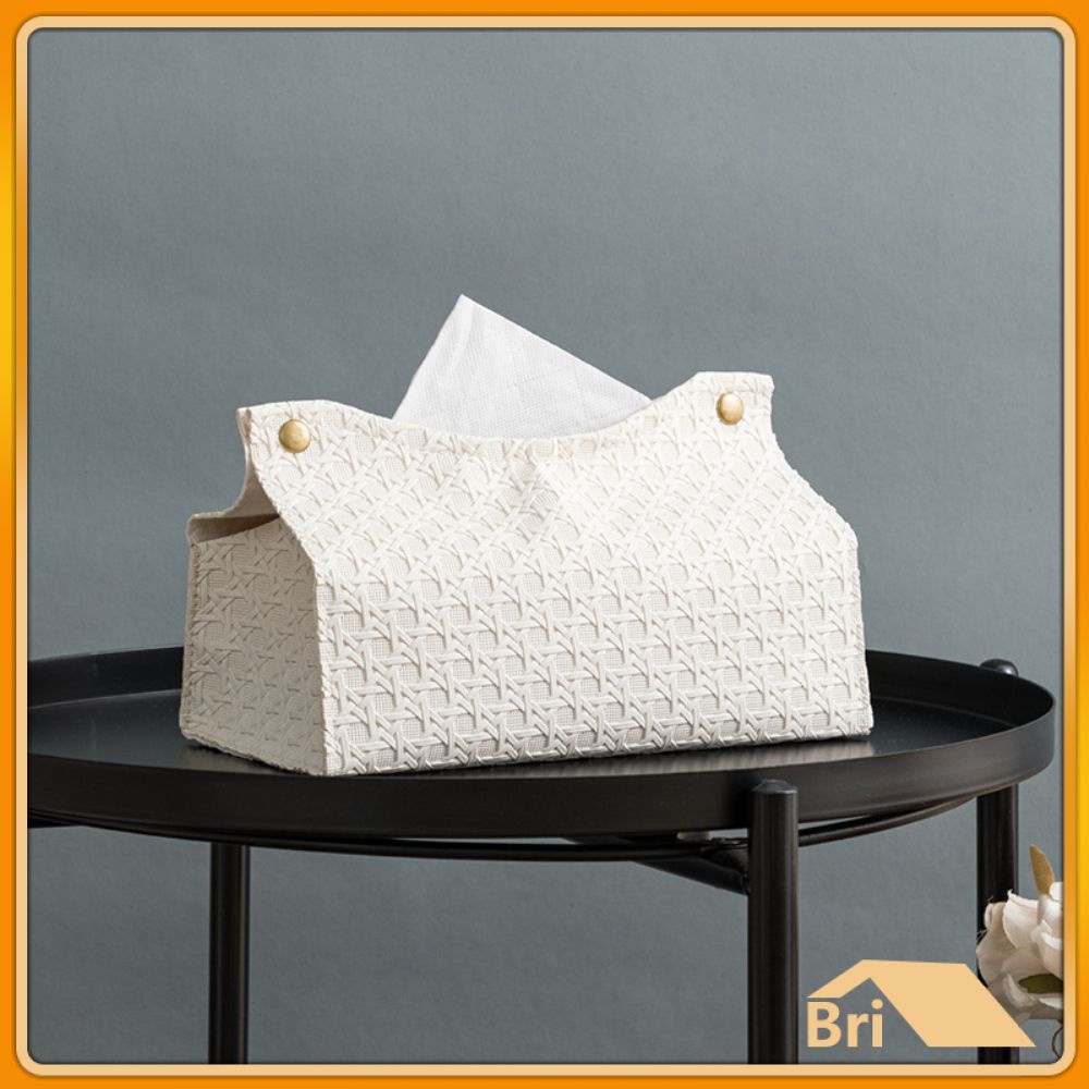 2023 Household Living Room Tea Table Pu Leather Tissue Box Simple Plain ...