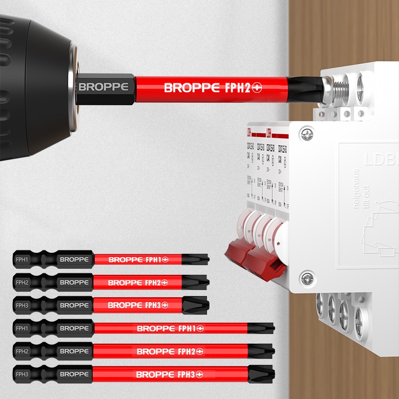 FPH1 FPH2 FPH3 Cross & Slotted Screwdriver Bits for Electricians ...