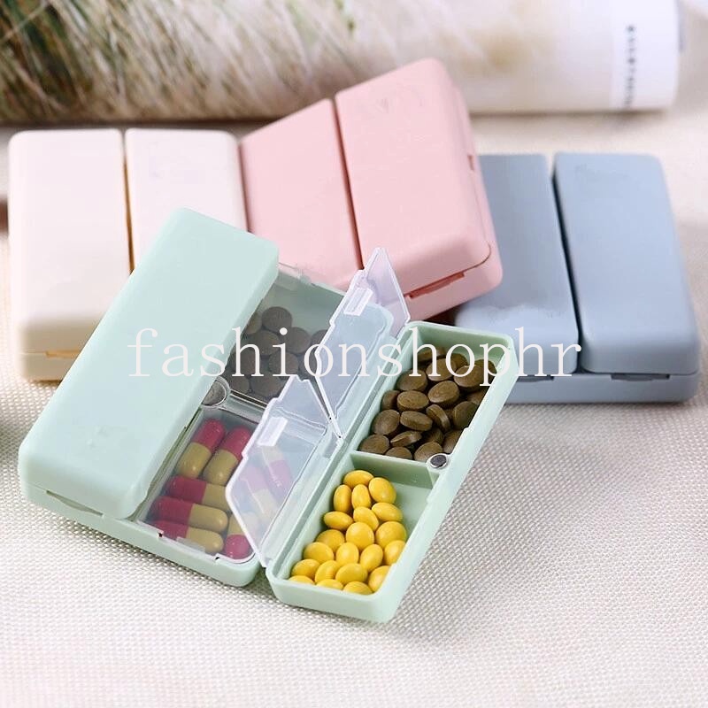 Straw 1PC Weekly Pill Box 7 Days Foldable Travel Medicine Strawt Case ...