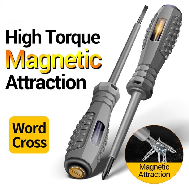 Portable Electric Voltage Test Pen Magnetic Screwdriver with Indicator ...