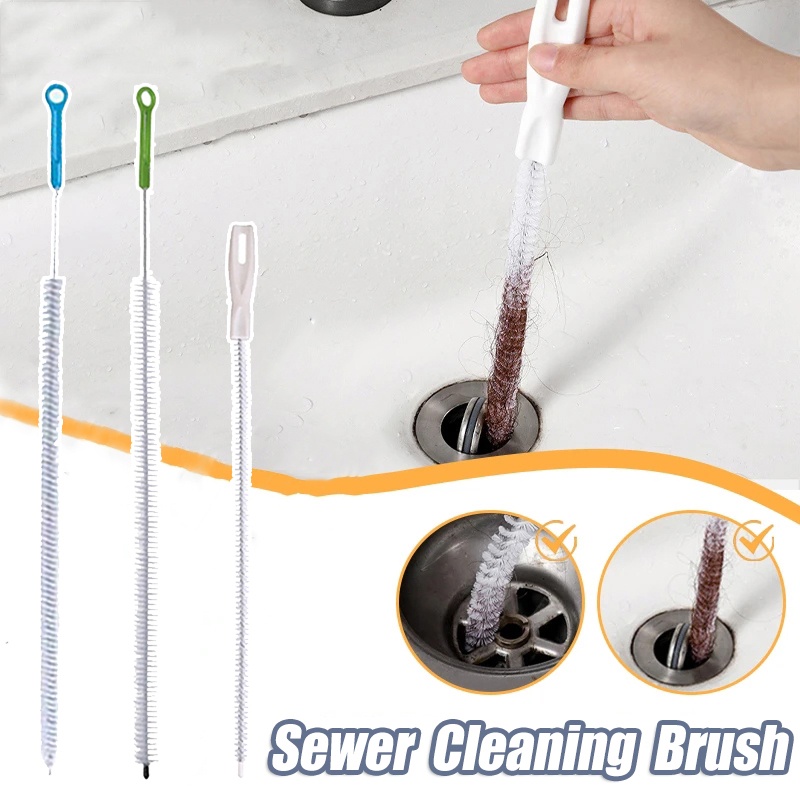 45/72cm Extended Sewer Cleaning Brush Pipe Dredging Tools Flexible ...
