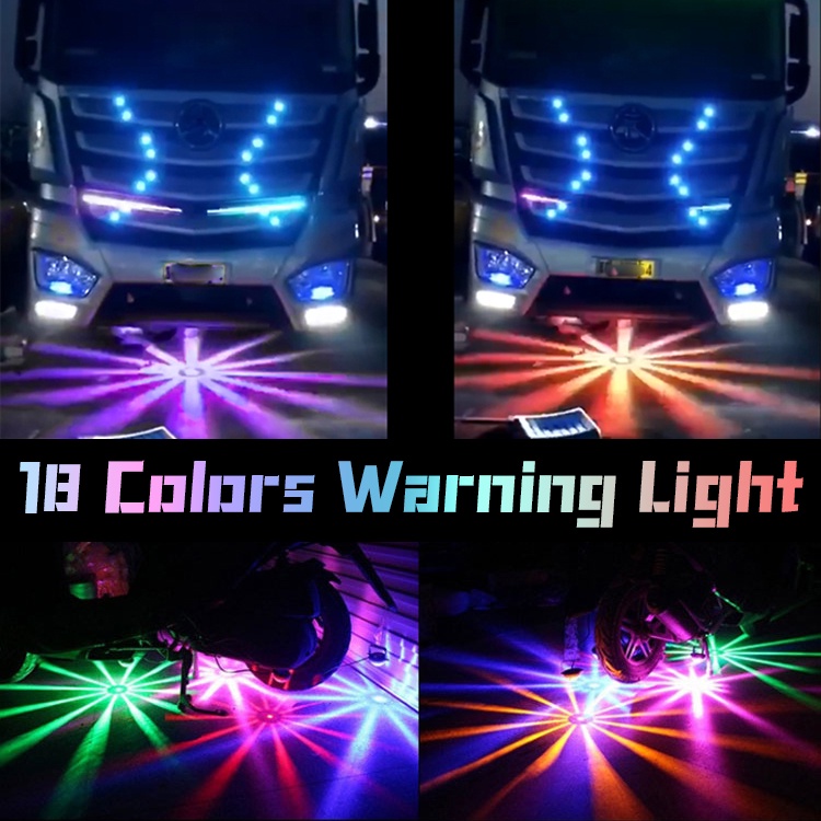18 Colors LED Chassis Taillights Parking Brake Warning Lights ...