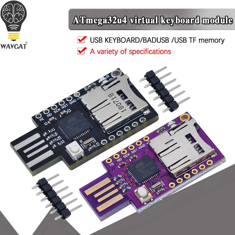 Cjmcu Virtual Keyboard Badusb Usb Tf Memory Keyboard Atmega32u4 For Arduino Shopee Singapore