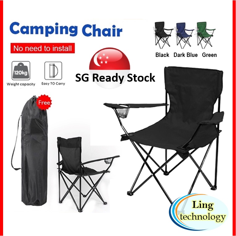 Camping Chair With Arm Foldable picnic chair Outdoor Chair Folding ...