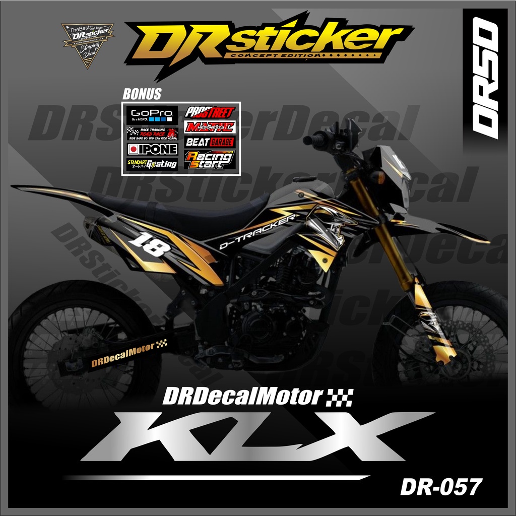 KLX 150Bf Custom Fullbody Motorcycle Decal Sticker - KLX Bf Fullbody ...