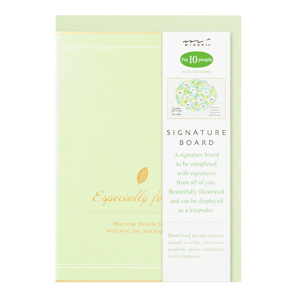 Midori Foldable Signature Board With Envelope, Signature For 10 People ...