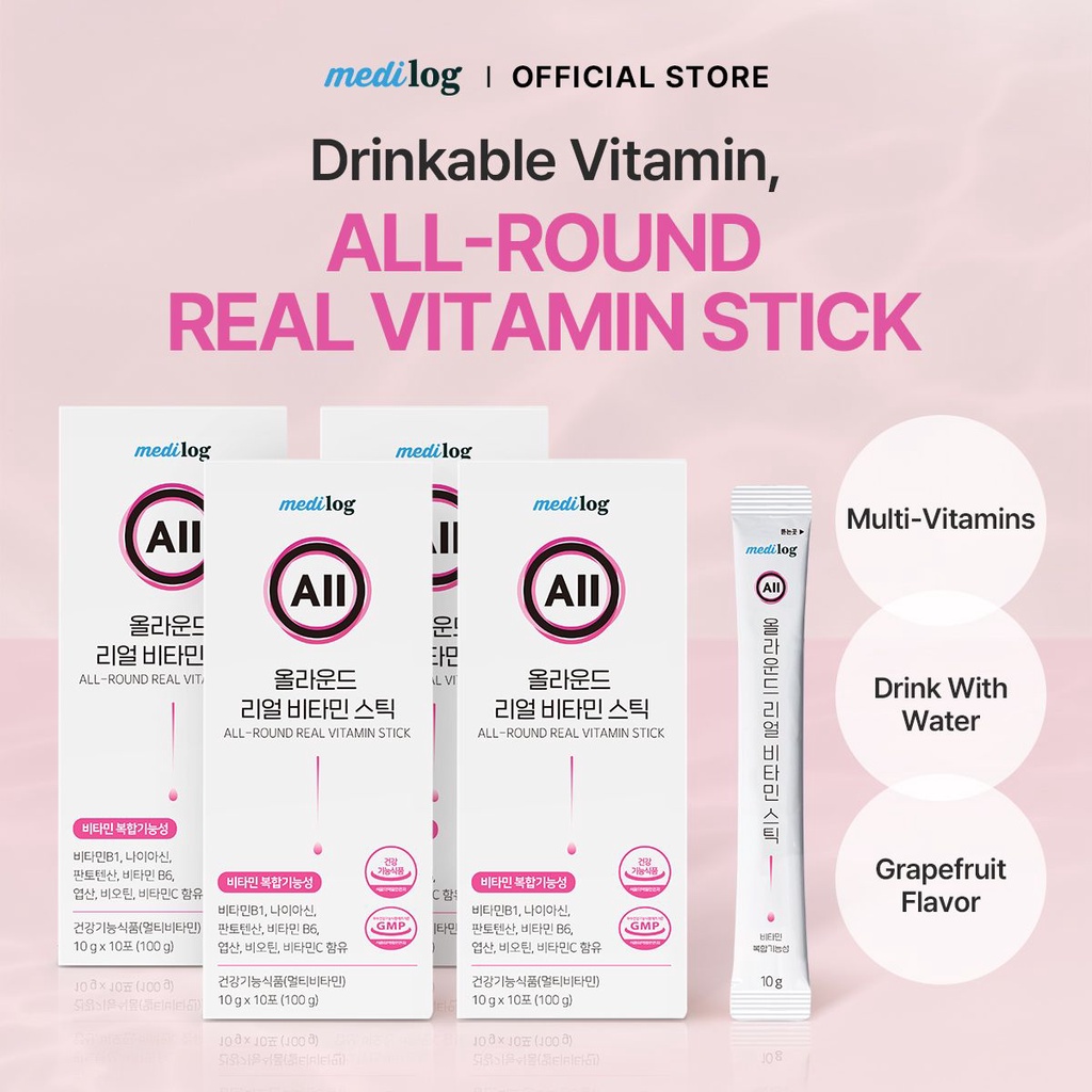 [medilog] ALL-ROUND REAL VITAMIN STICK (40packs) - drinkable vitamin ...