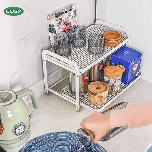 【COSY】kitchen organiser / living room double-layer carbon steel bowl ...