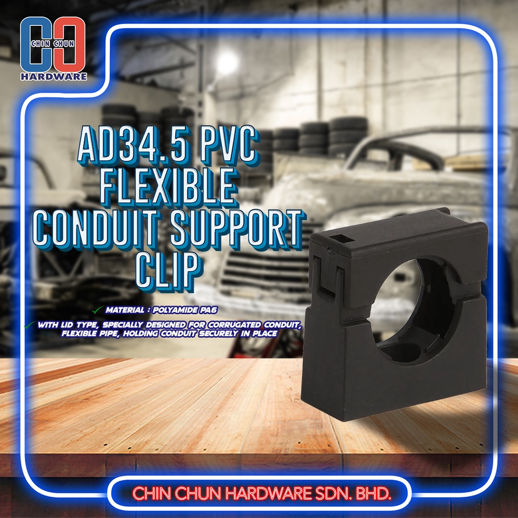 AD34.5 PVC FLEXIBLE CONDUIT SUPPORT CLIP | FLEXIBLE CORRUGATED BELLOWS ...