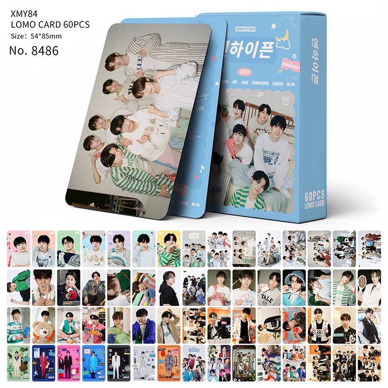 ENHYPEN 2023 Ggu Ggu Package Photocard ENHYPEN MANIFESTO : DAY 1 Double Sided Lomo Card 60pcs ...