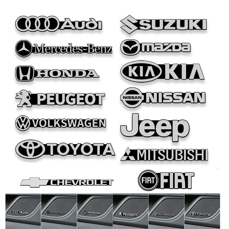 Car metal decoration sticker logo sticker speaker sticker audio sticker ...