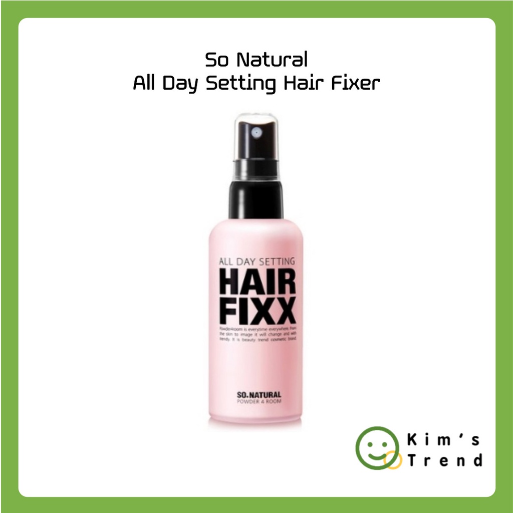 [So Natural] All Day Setting Hair Fixer (80ml) Hair Styling | Shopee ...