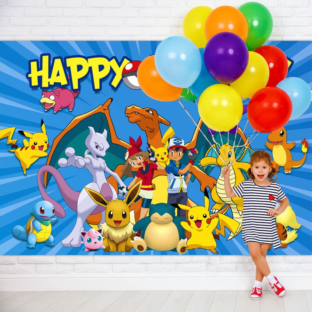 [SG] Pokemon Photography Backdrop Pikachu Banner photography backdround ...