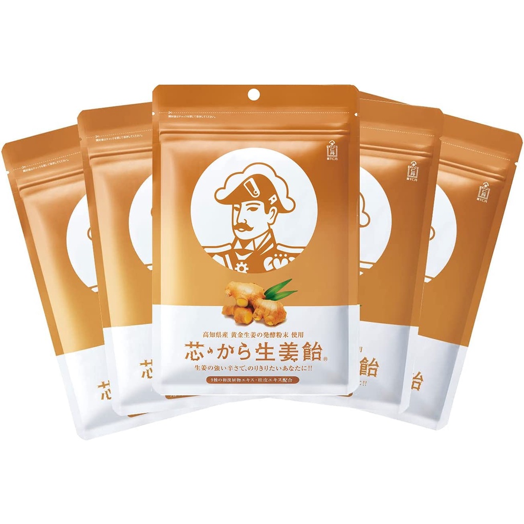 Morishita Jintan core ginger candy (48g x 5 bags) [throat candy, ginger ...