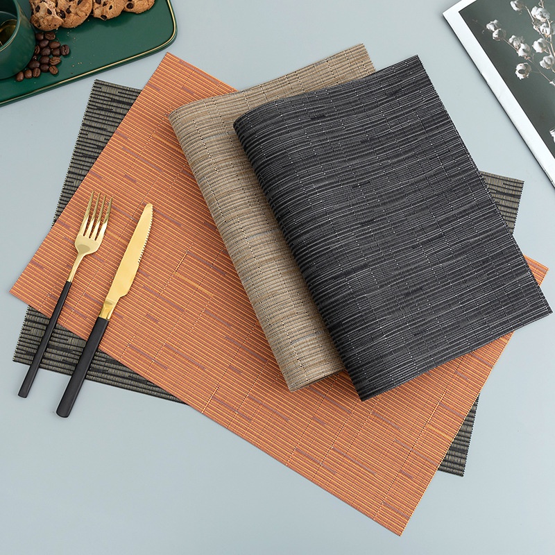 Evaahome Placemat PVC Japanese style waterproof oil-proof heat ...