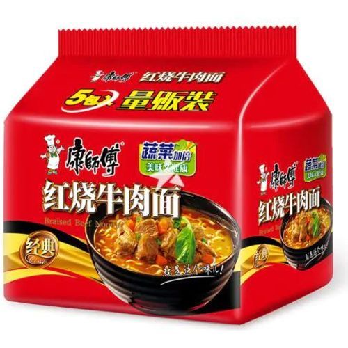 Master Kong Instant Noodle Classic Braised Beef 5 x 105g | Shopee Singapore