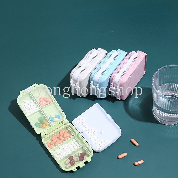 3 Layer Daily Pillbox 8 Grids Pill Box Travel Portable Medicine Storage ...