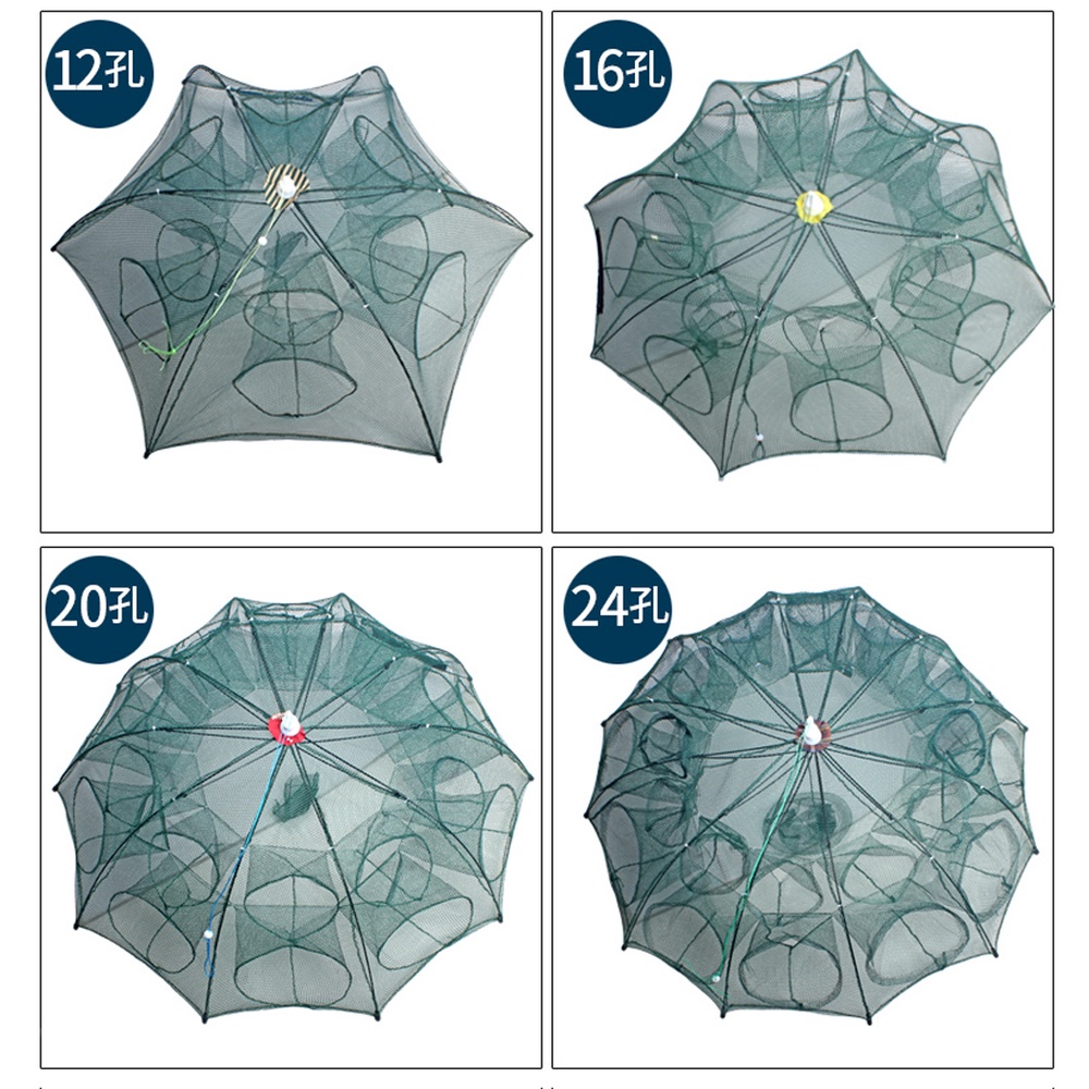 CREEKMOON Portable Automatic Folding Umbrella Trap Type Fishing Net ...