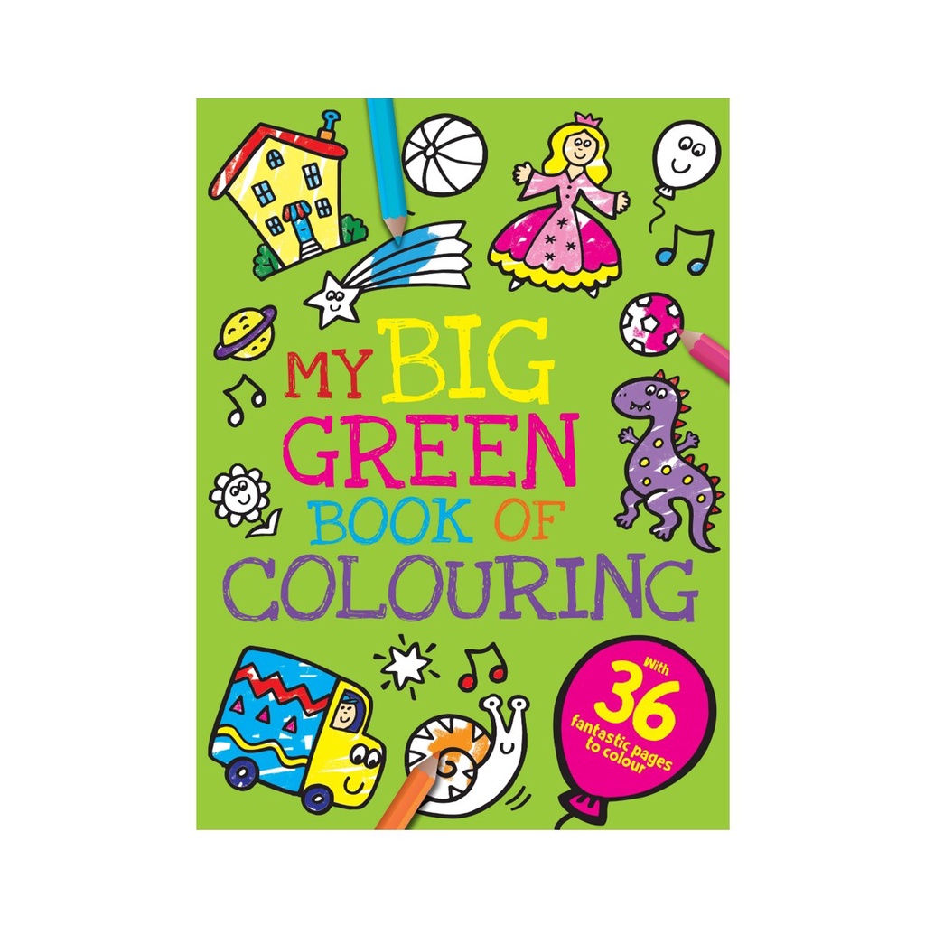 My Big Green Book of Colouring for Kids to Doodle & Colour Fun ...