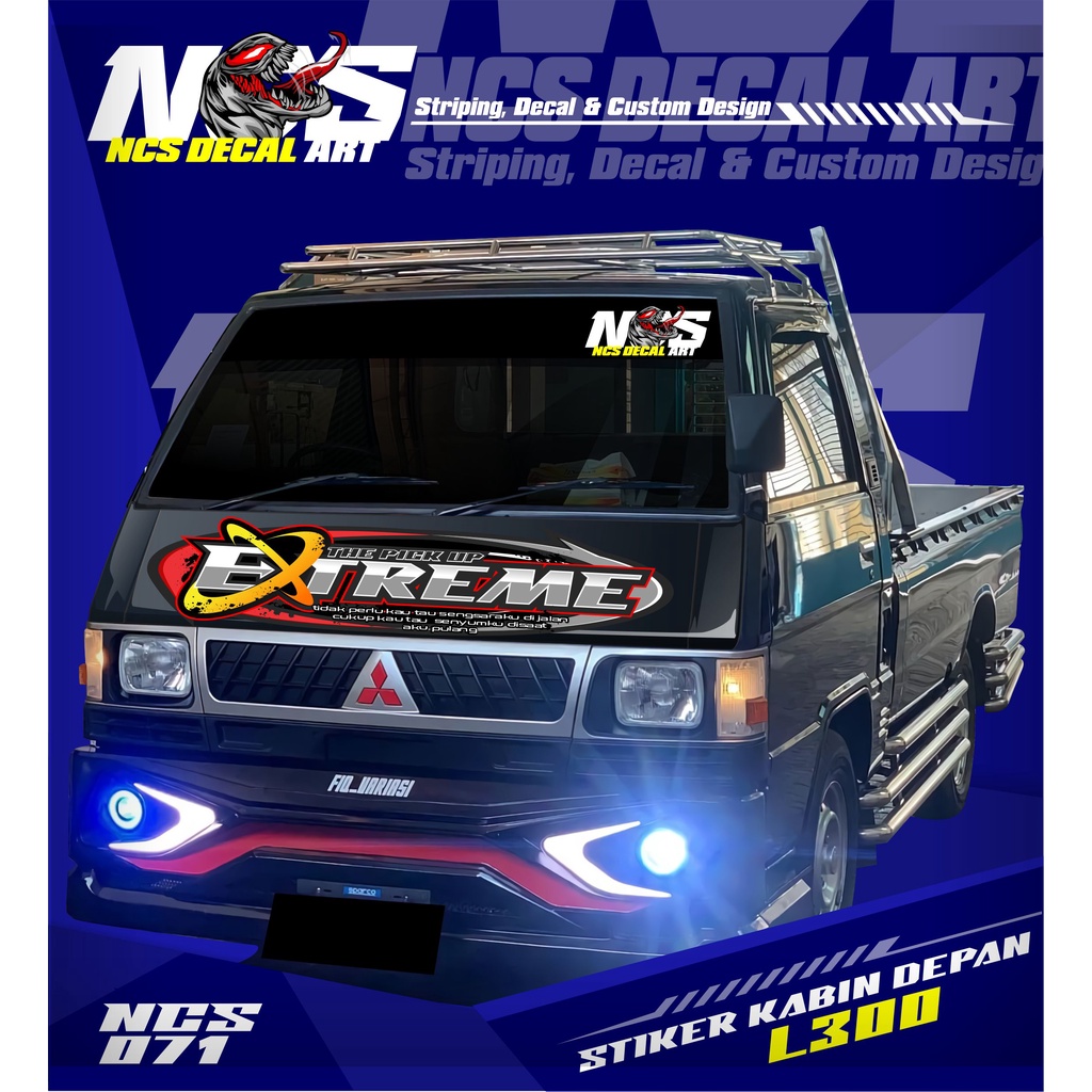 THE Pick Up EXTRIME Front Cabin Decal Sticker All Pick Up Pick Up L300 ...