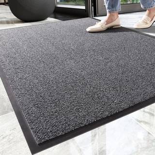【2 styles】Hotel door rubber non-slip floor mat for entrance 丨 absorbent ...