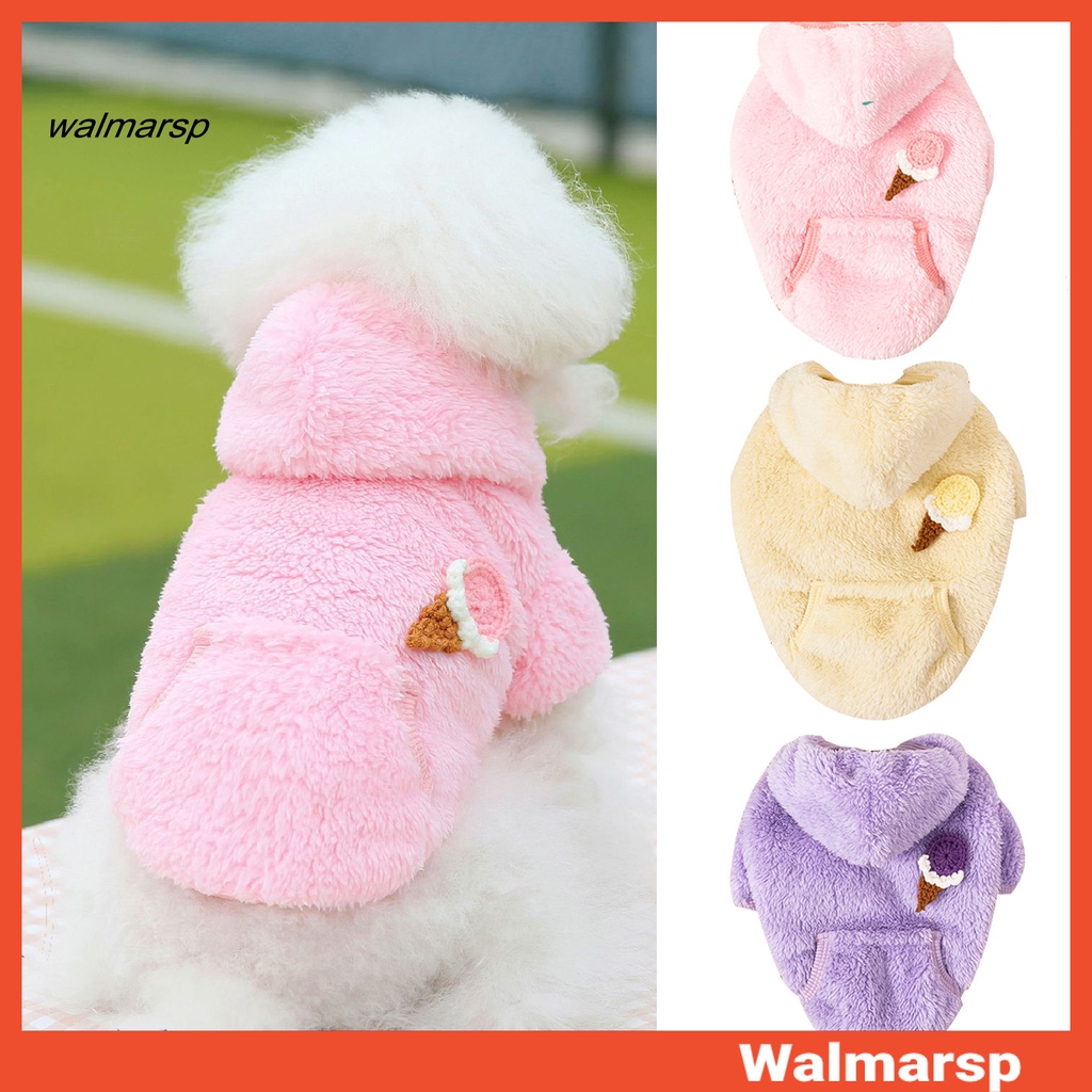[VIP] Pet Jacket Hooded Thermal Cartoon Ice Cream Decor Pet Dog Jacket ...