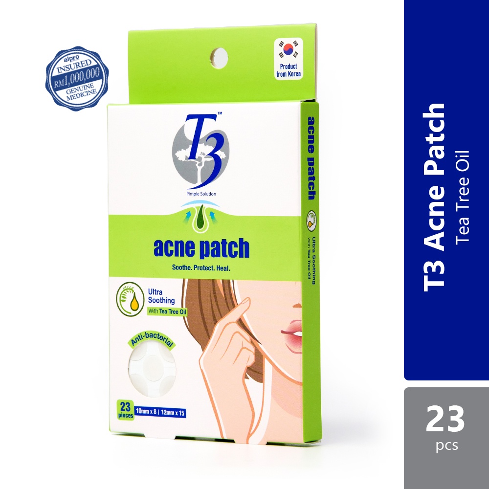 T3 Acne Patch (Tea Tree Oil / Hydrocolloid) | Shopee Singapore