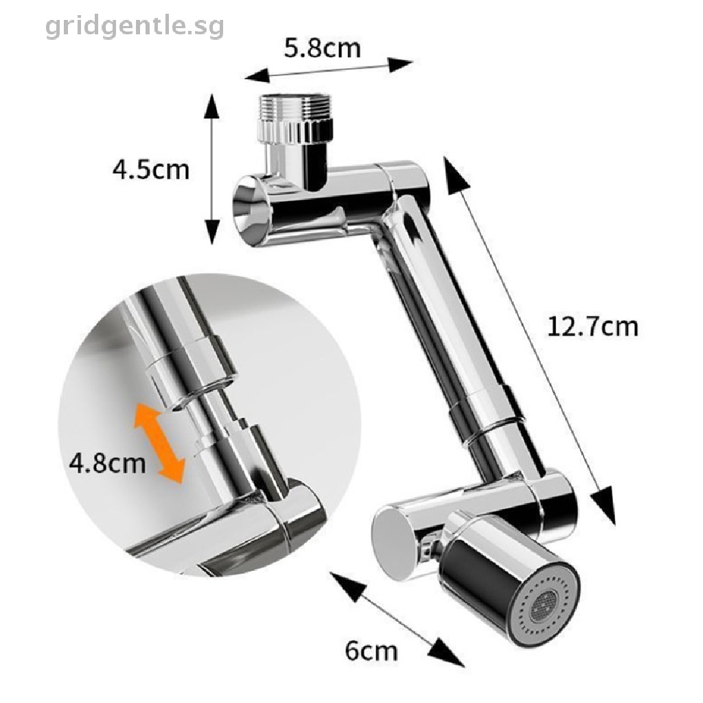 [Gridgentle] Alloy Universal Rotation Faucet Aerator Retracta Robotic ...