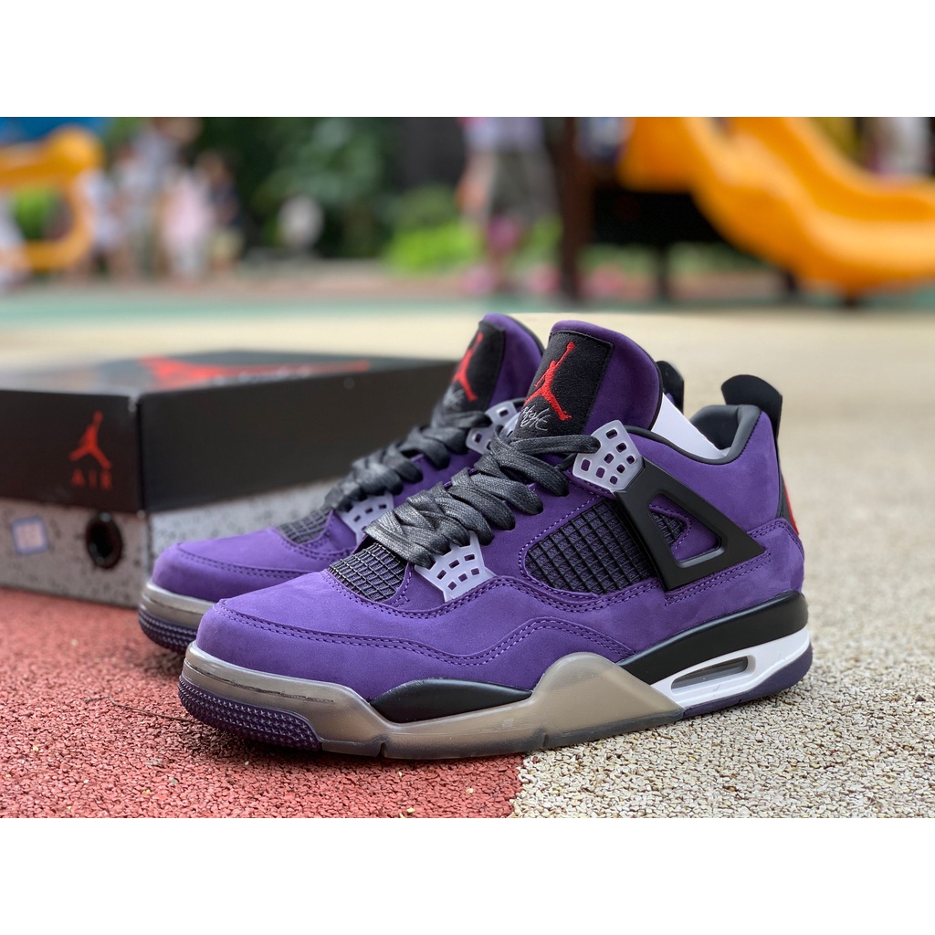 2023New Hot sale Travis Scott x Air Jordan 4 Retro Cactus Jack Purple ...