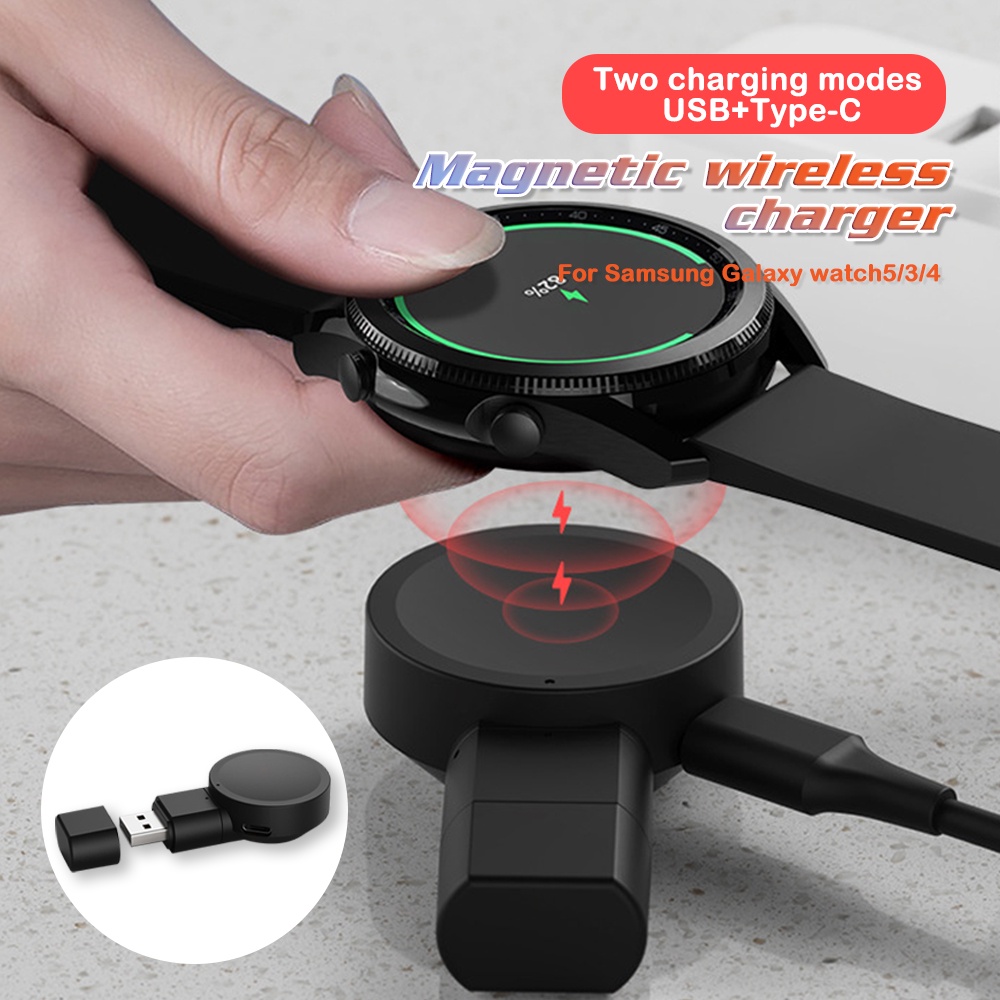 Magnetic Smartwatch Charger USB Travel Cordless Wireless Charger ...