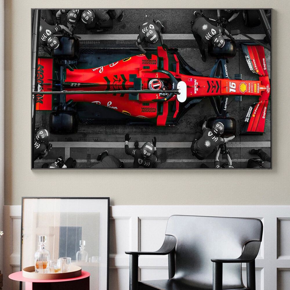 Formula 1 Office Car Poster Classic Racing F1 Posters Canvas Painting ...